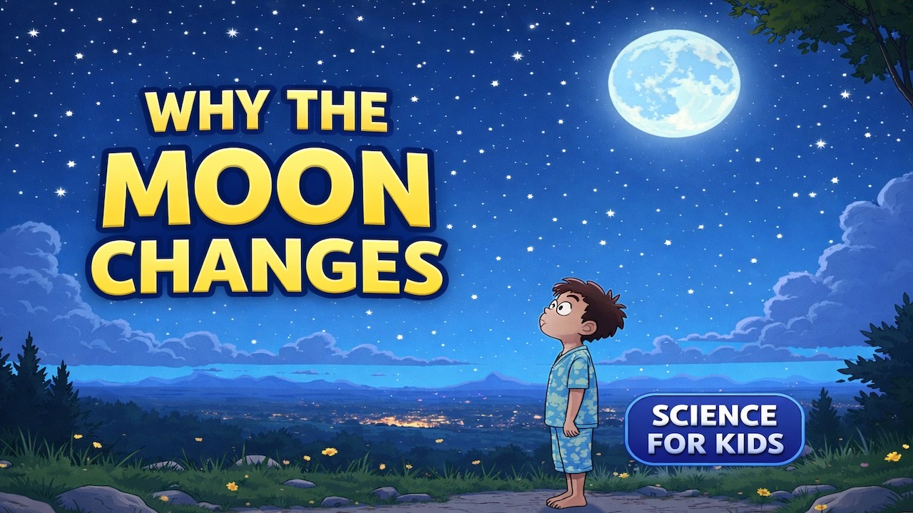 Why Does the Moon Change Shape? 🌙 | Moon Phases Explained for Kids ...