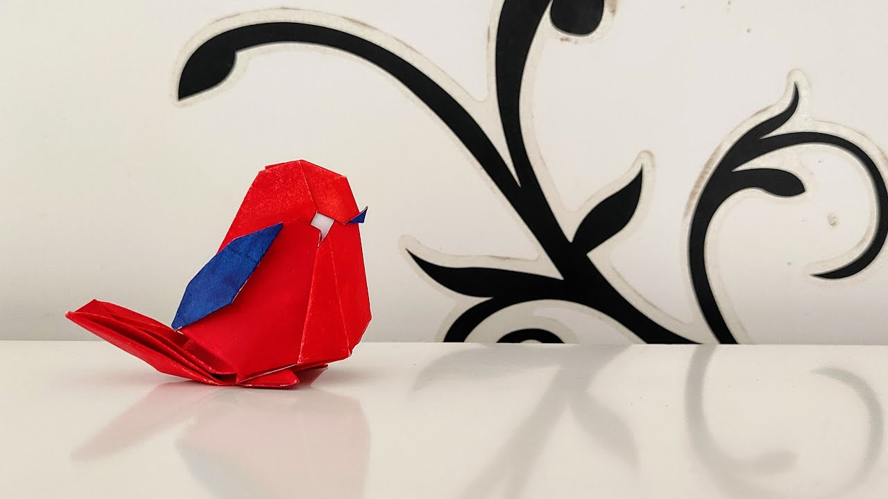 Origami Stop Motion Animation: Origami Tiny Bird - YouTube