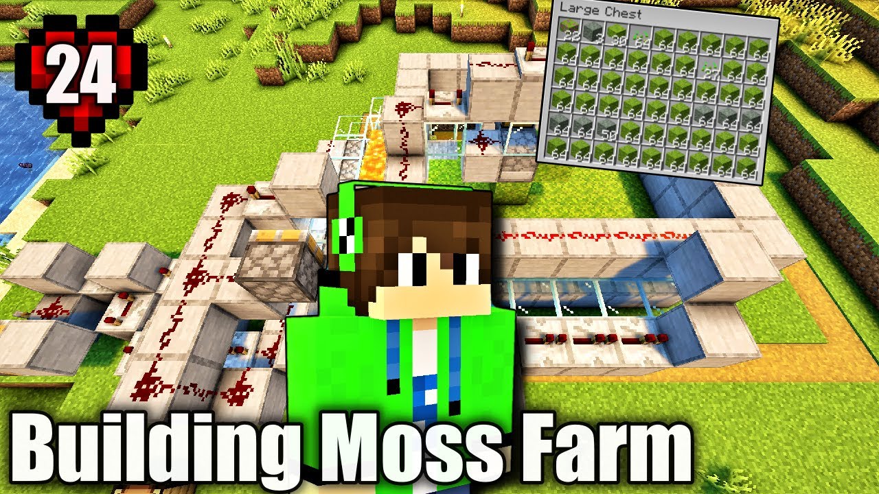 I Build Moss Farm in Minecraft Hardcore Series - YouTube