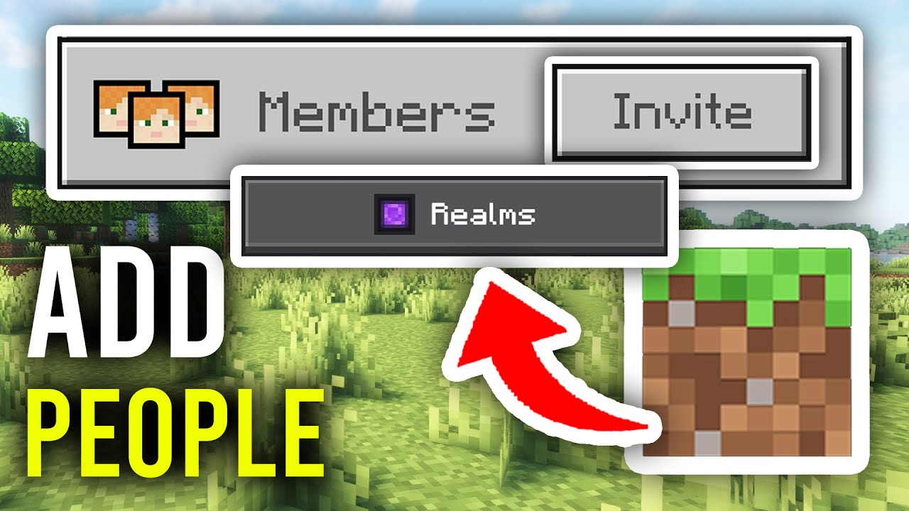 How To Add People To Minecraft Realm - Full Guide - YouTube