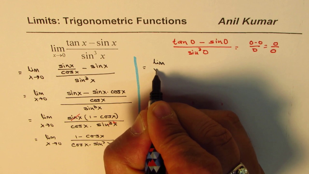 Important Trig Limit With tanx sinx sin 3x YouTube