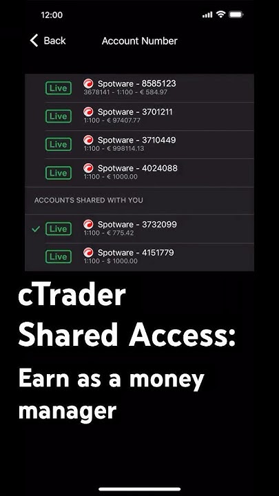 cTrader Shared Access: Earn as a money manager - YouTube