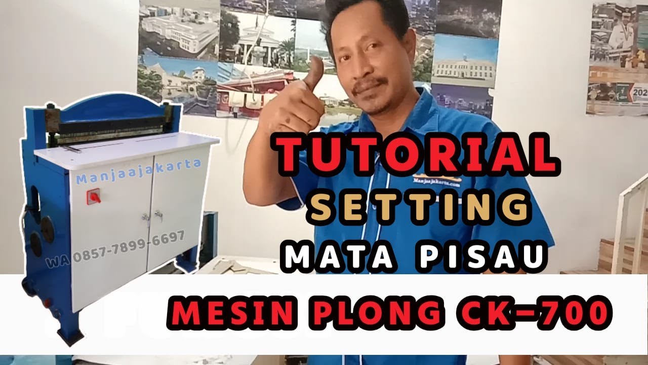 Tutorial Melepas MATA PISAU MESIN PLONG KALENDER CK-700 - YouTube