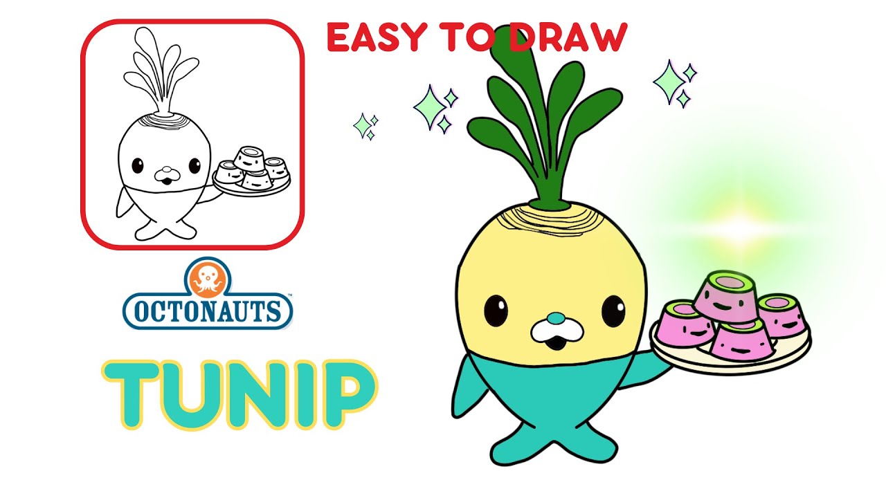 HOW TO DRAW OCTONAUTS | TUNIP THE VEGIMAL - YouTube