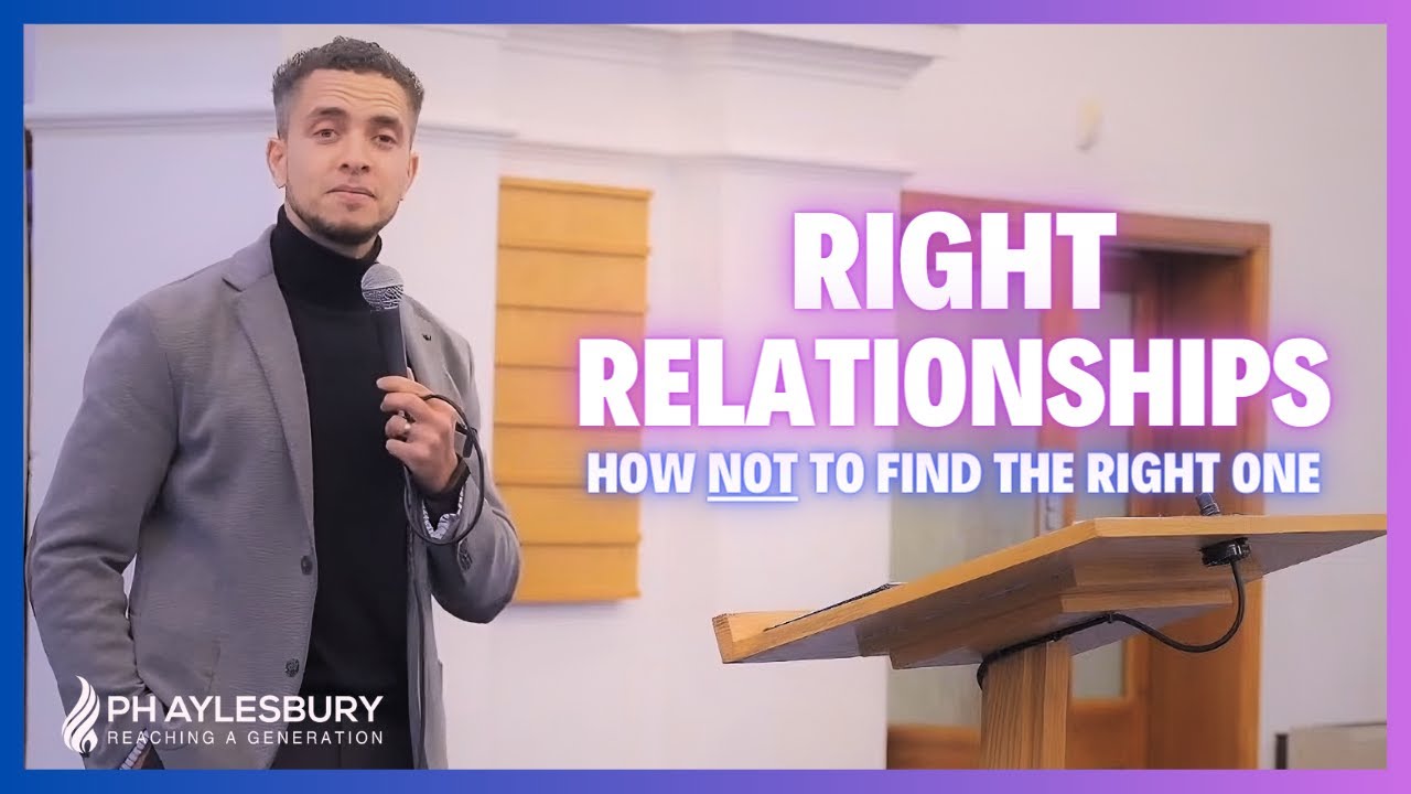 How Not to Find the One | Right Relationships | Pastor Kane ...