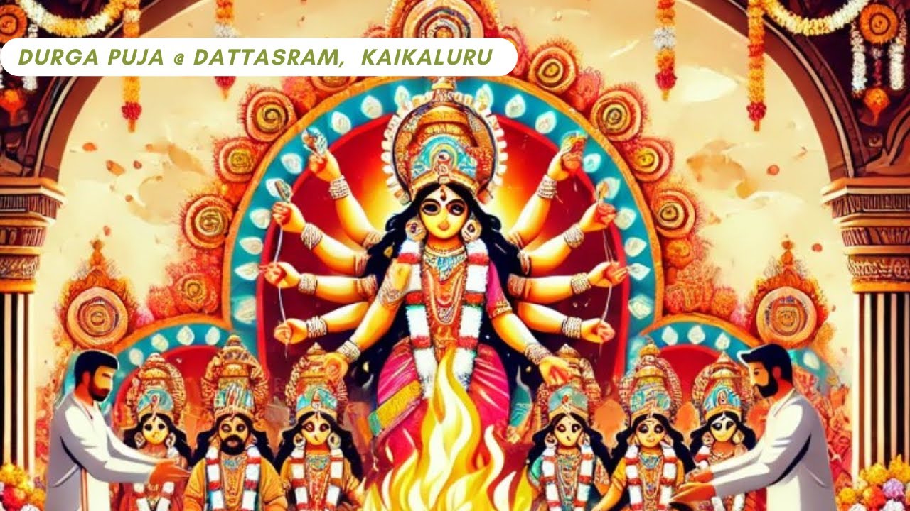 Experience the Divine Durga Puja at Dattasaram | Homam & Rituals - YouTube