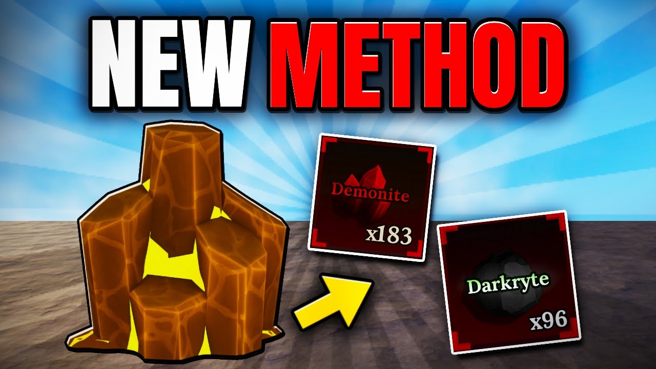 *UPDATED* BEST METHOD To FARM DARKRYTE & DEMONITE in The Forge - YouTube