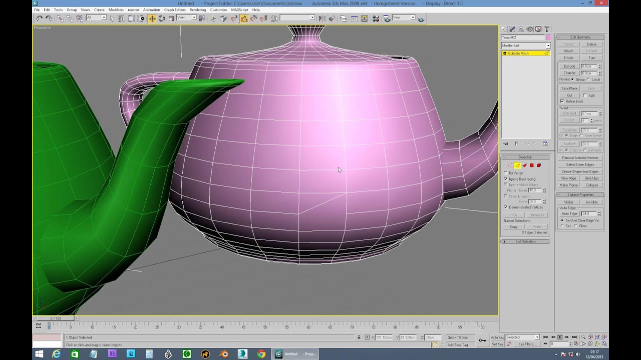 ***Not For Children*** 3ds Max edit poly edit & mesh hidden edges show ...
