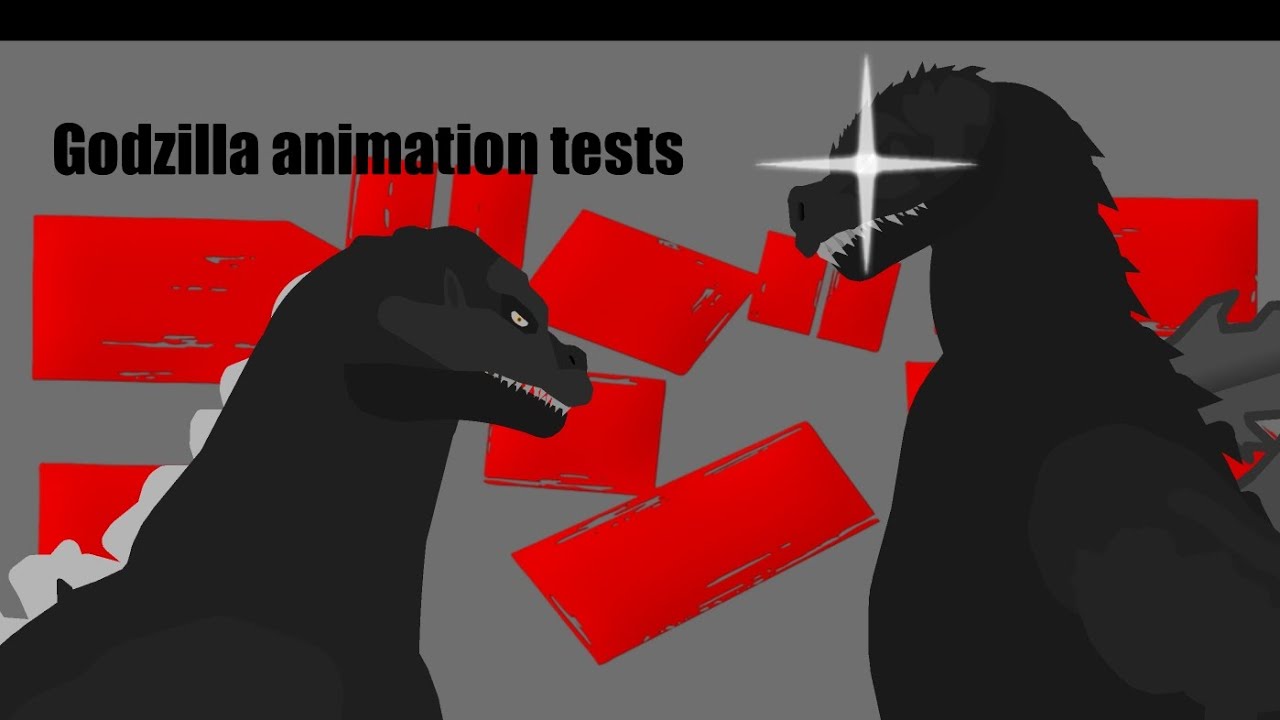 Godzilla animation tests - YouTube
