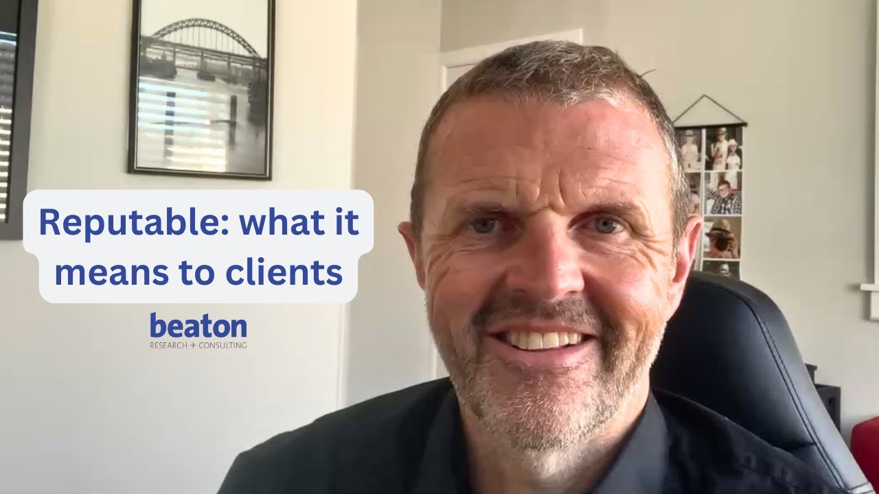 Reputable: what it means to clients - YouTube