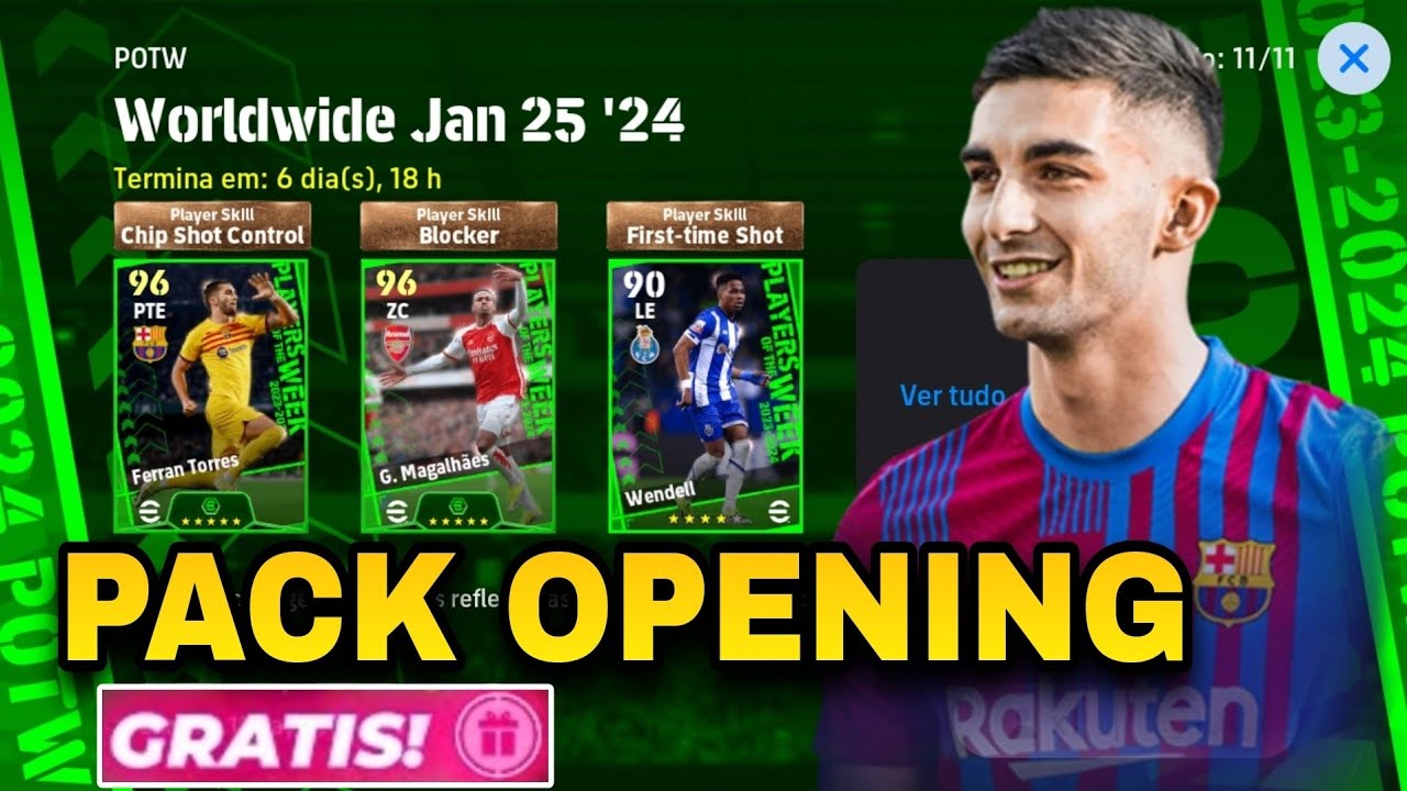 PACK OPENING NOS DESTAQUES DA SEMANA NO EFOOTBALL 2024 - YouTube