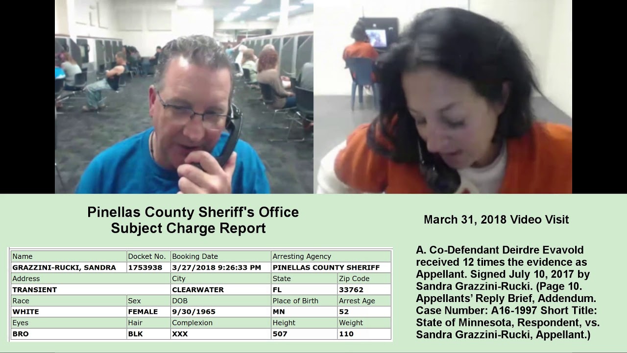 Lion News: Sandra Grazzini-Rucki’s 03-31-18 Pinellas Co Jail Video ...