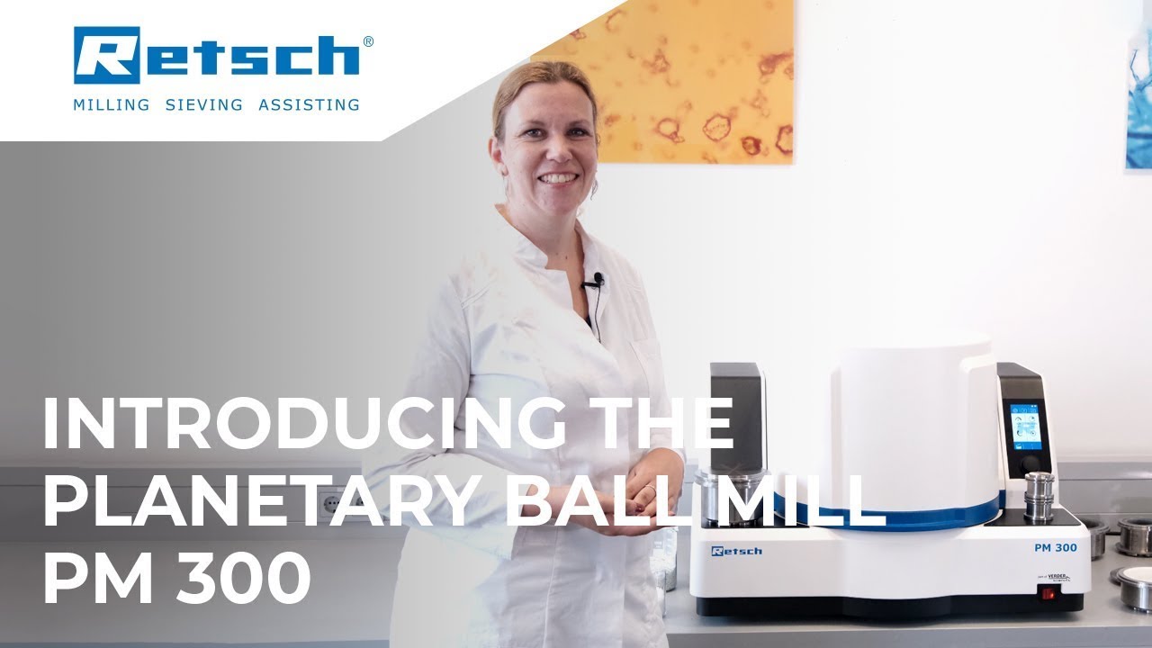 Retsch Planetary Ball Mill PM300 –球磨機產品介紹 - YouTube