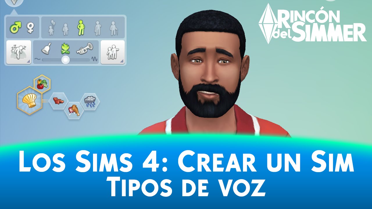 Los Sims 4 - Crear un Sim: Tipos de voz - YouTube