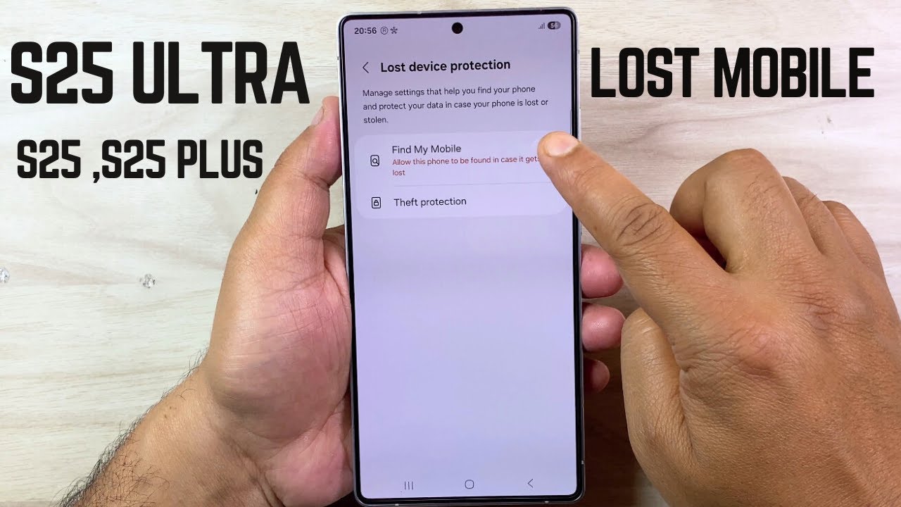 How to Enable & Disable Lost Mode: Samsung Galaxy S25/ S25 Plus/ S25 ...
