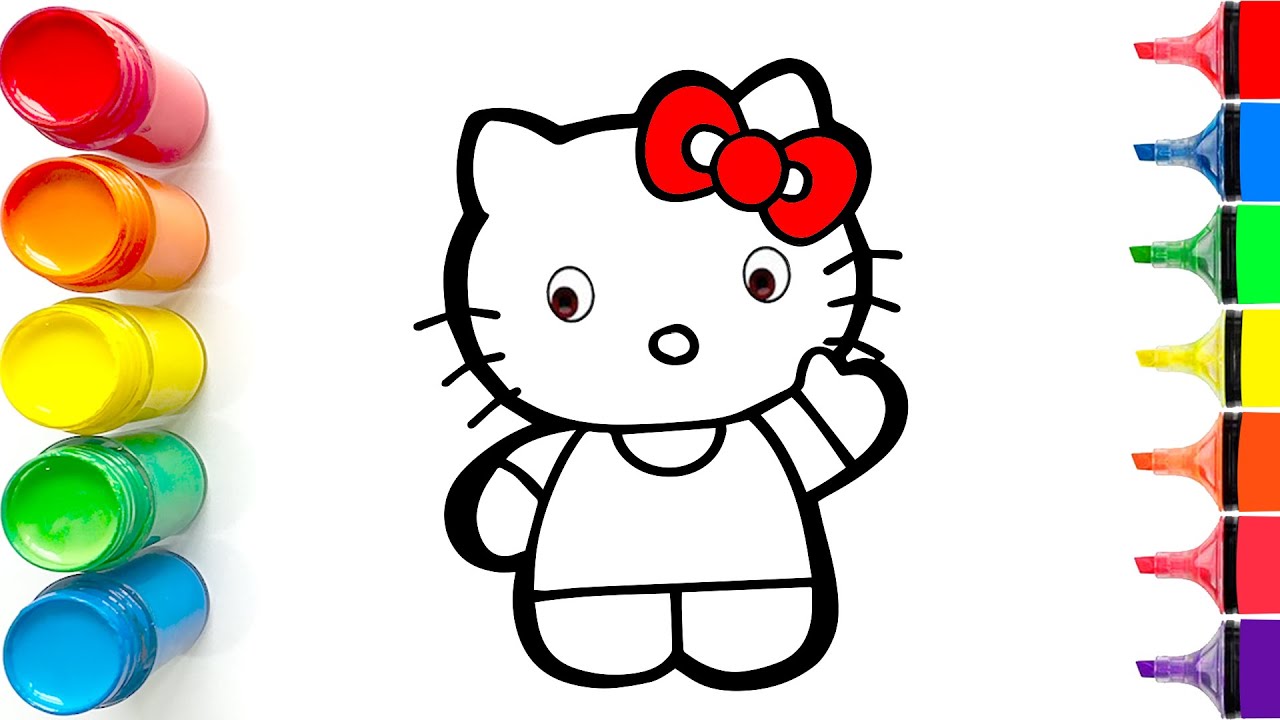 How to Draw Hello Kitty | Easy Step by Step Tutorial - YouTube