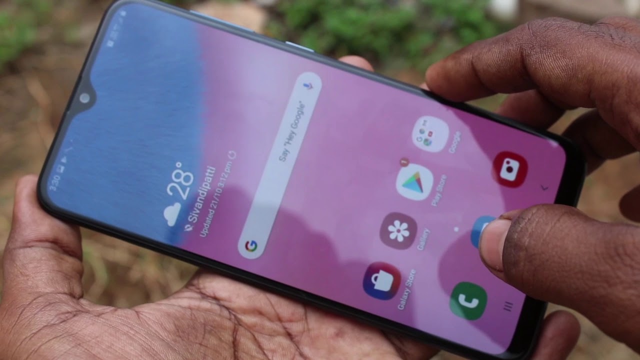 How to set pattern lock password in Samsung Galaxy A30s - YouTube