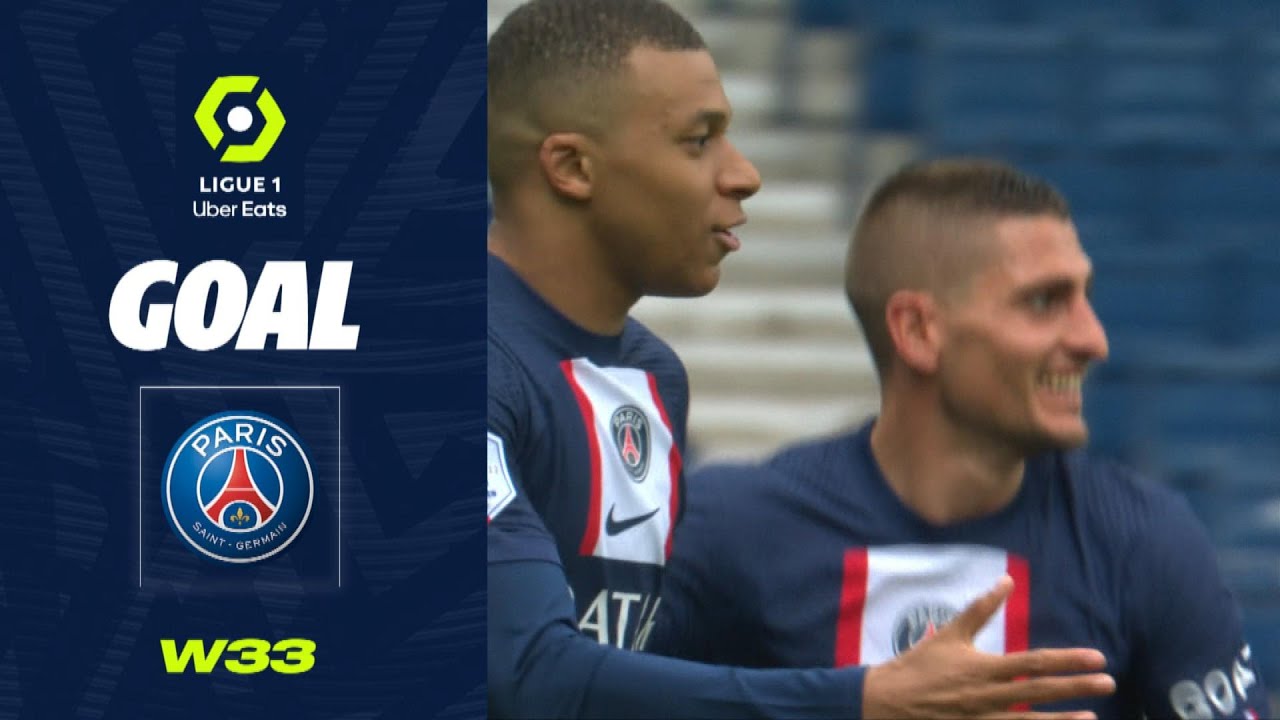Goal Kylian MBAPPE (29' - PSG) PARIS SAINT-GERMAIN - FC LORIENT (1-3 ...