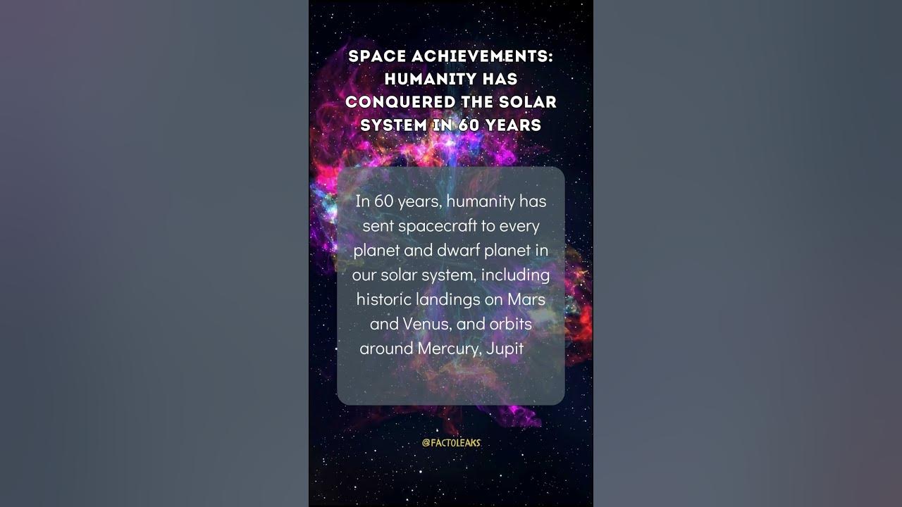 #space #achievements #humanity Has #conquered the #solarsystem in 60 #years #universe #science # ...