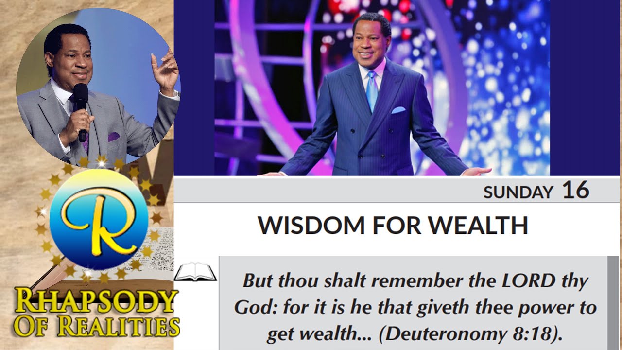 RHAPSODY OF REALITIES DEVOTIONAL, SUNDAY FEBRUARY 16, 2020. WISDOM FOR ...