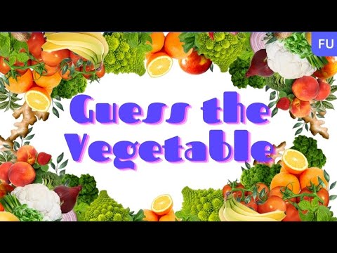 Guess the vegetable/ Test your veggie knowledge - YouTube