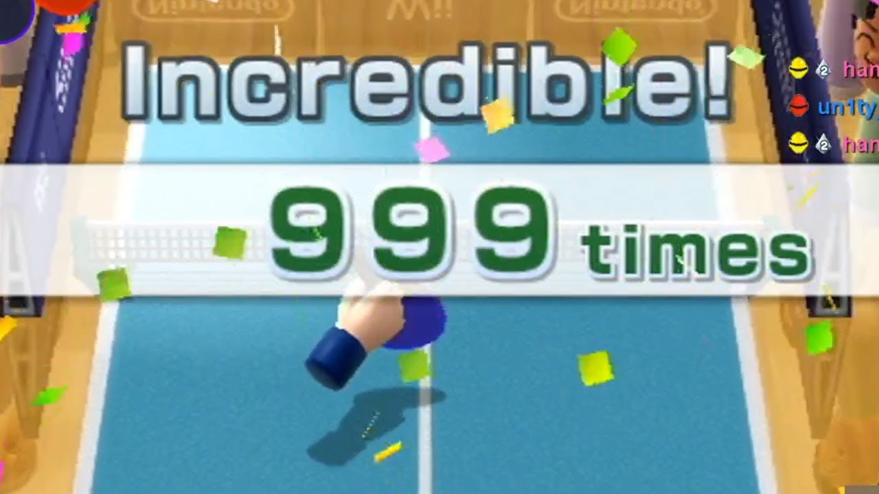 It took me months to FINALLY BEAT the CPU. [Wii Play Table Tennis 999 ...