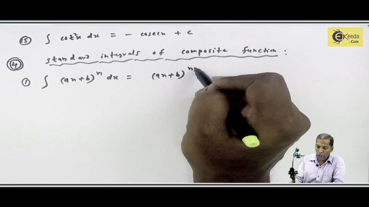 Integrals of Composite Functions - Integration - Mathematics Class 12 ...
