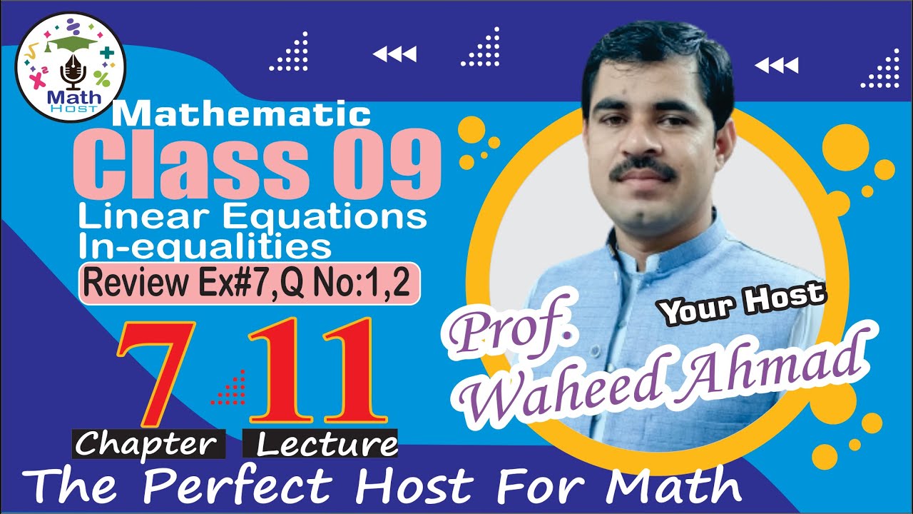 REVIEW EXERCISE 7 Q 1, 2 CLASS 9 MATH || MATH || MATH HOST - YouTube
