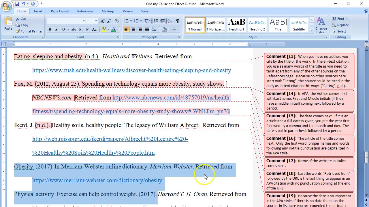Write Better with Sherry: APA Outline Part 1 - YouTube