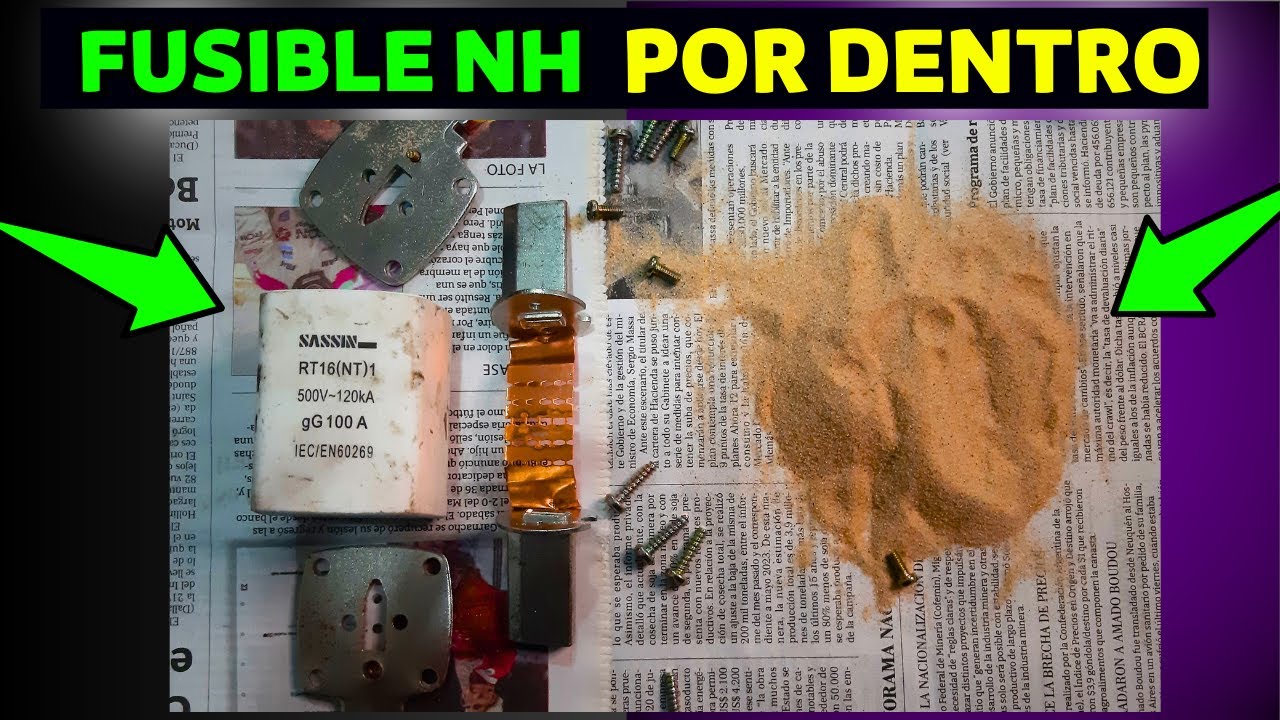 🔥👉FUSIBLE tipo NH funcionamiento POR DENTRO. Fusible nh para que sirve? - YouTube