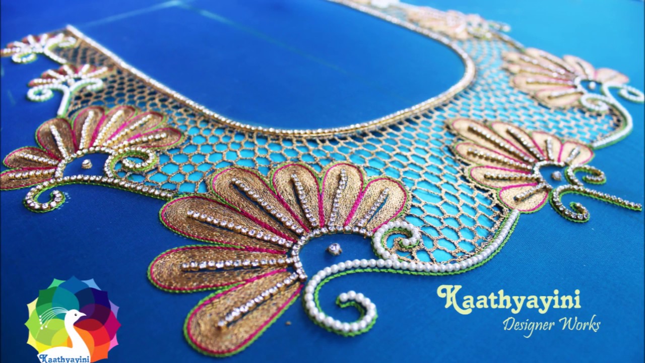 Maggam Work Designer Blouse - Collection 01 - YouTube