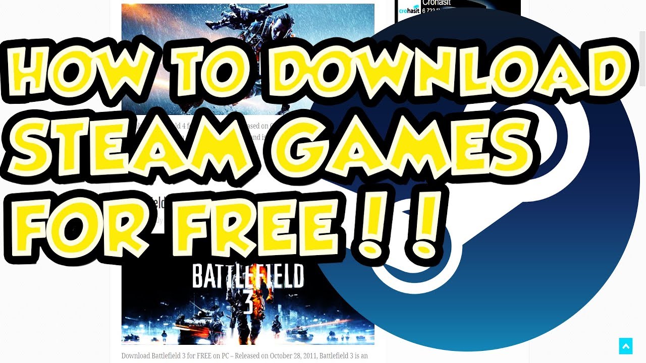 HOW TO DOWNLOAD STEAM GAMES FOR FREE (2017) 🕹 DOWNLOAD ANY GAME FOR ...