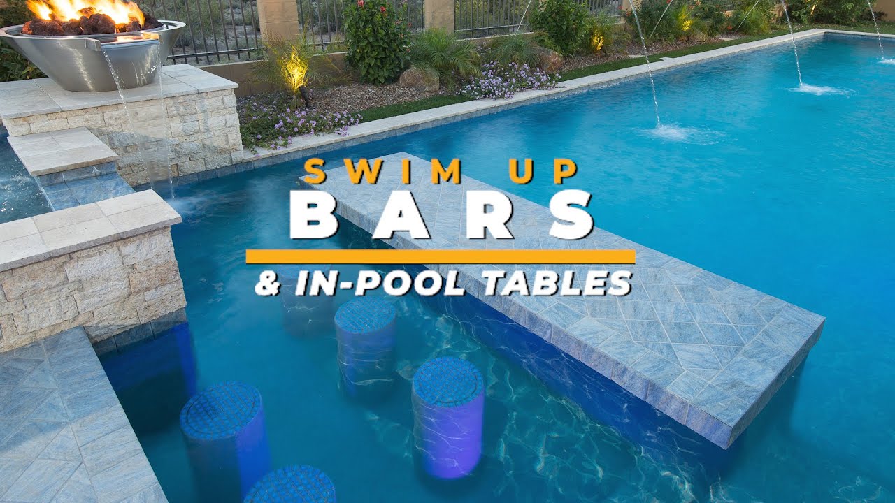 Swim Up Bars & In-Pool Tables | California Pools & Landscape - YouTube