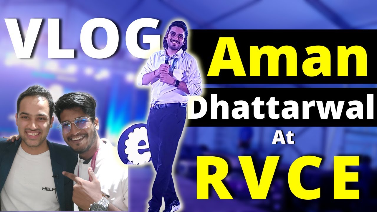 MEETING @AmanDhattarwal & @rajshamani at RVCE | E-Summit'22 at RVCE ...