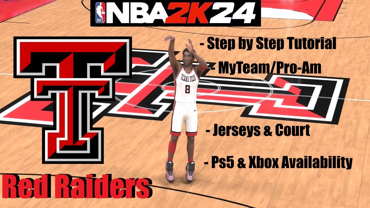 NBA 2k24 - Best MyTeam/Pro-Am Jerseys - Texas Tech Red Raiders - YouTube