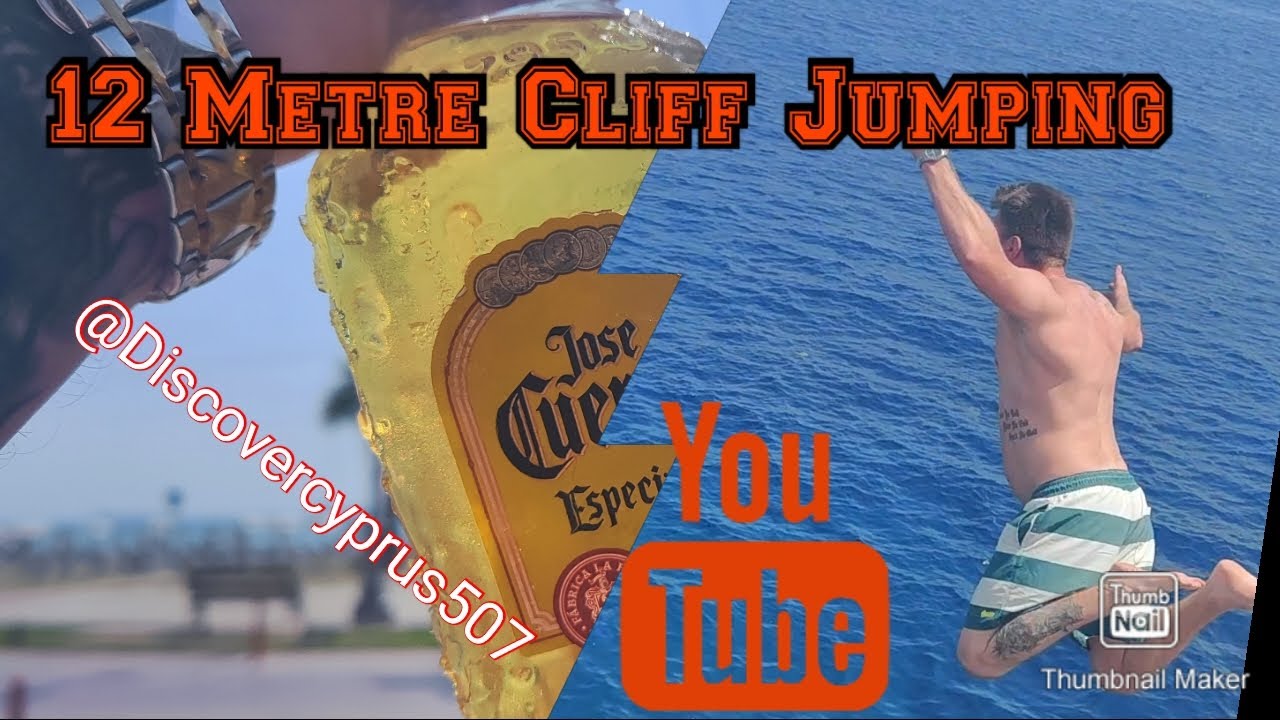 12 Metre high Cliff jumping at ayia napa cyprus - YouTube