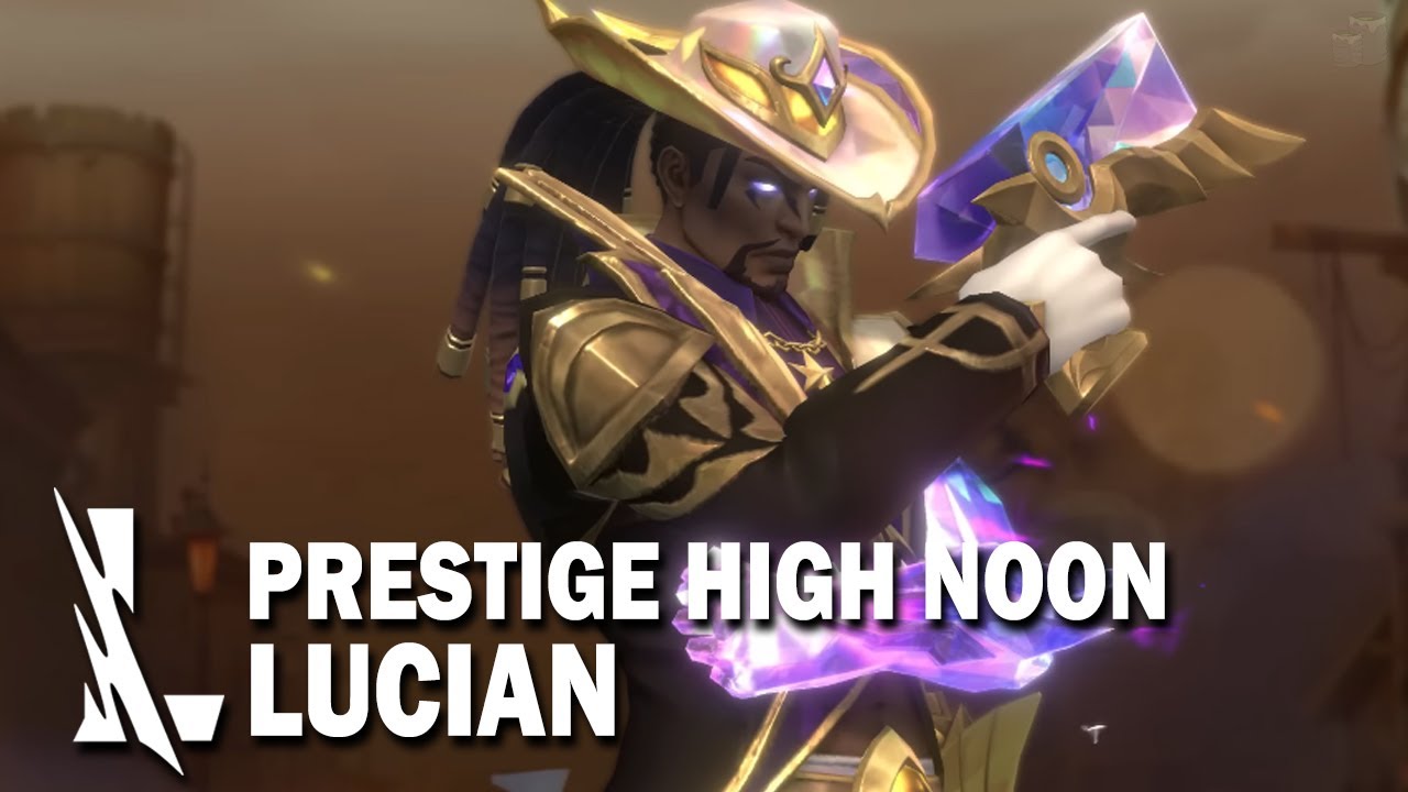 Prestige High Noon Lucian Skin Preview - Wild Rift - YouTube