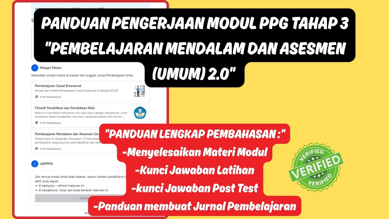 [FULL PPG TAHAP 3] PANDUAN PENGERJAAN MODUL PEMBELAJARAN MENDALAM DAN ...