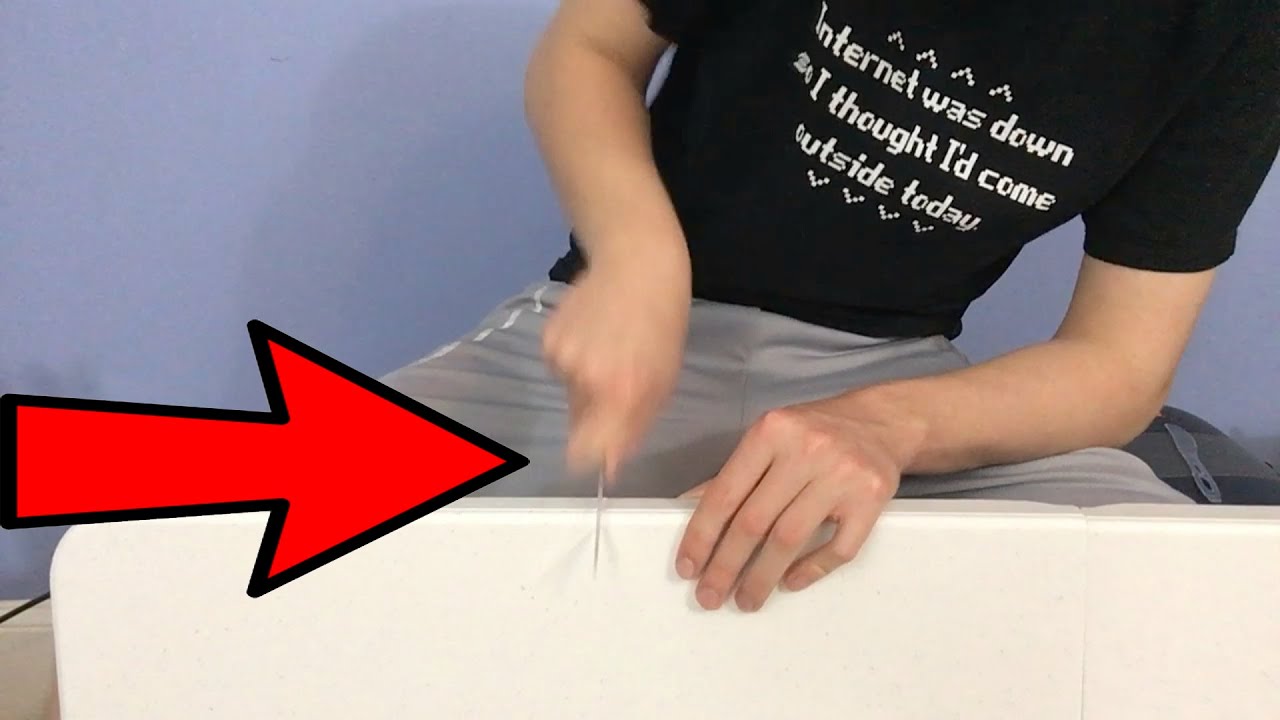 CUTTING TABLE IN HALF WITH PLASTIC KNIVES YouTube CUTTING TABLE IN HALF WITH PLASTIC KNIVES YouTube