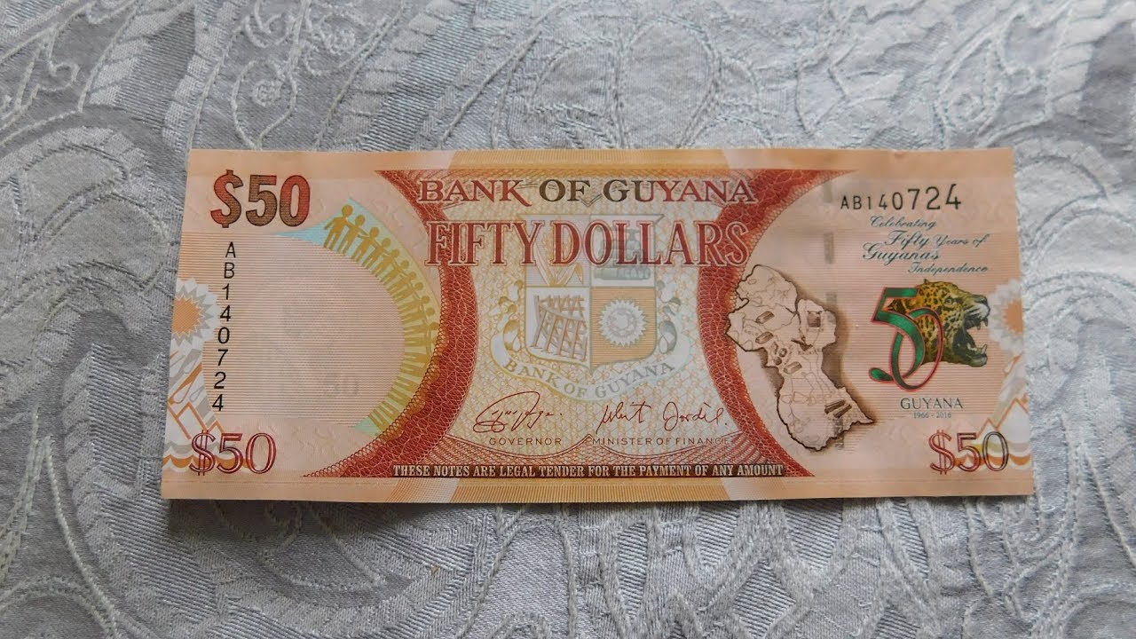 Guyana $50 Banknote! - YouTube