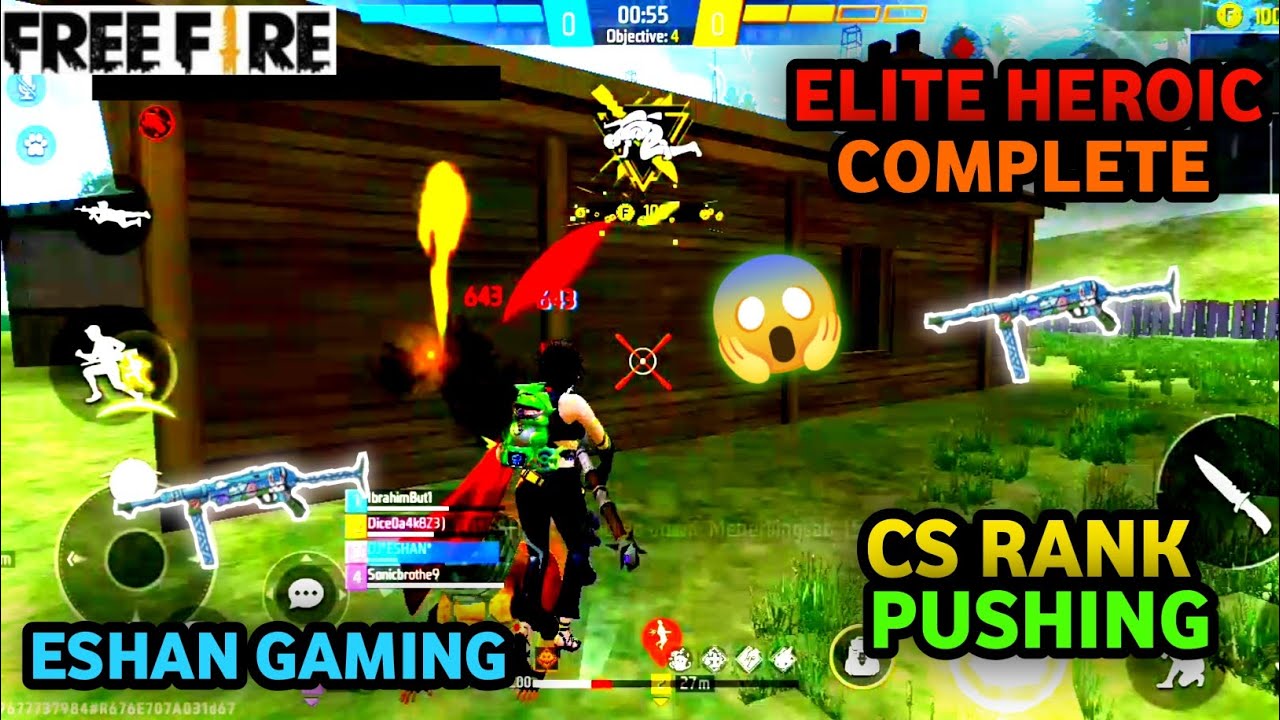 ELITE HEROIC COMPLETE🔥CS RANK PUSHING👍SEASON 26 GAMEPLAY ESHAN GAMING 🥶 ...
