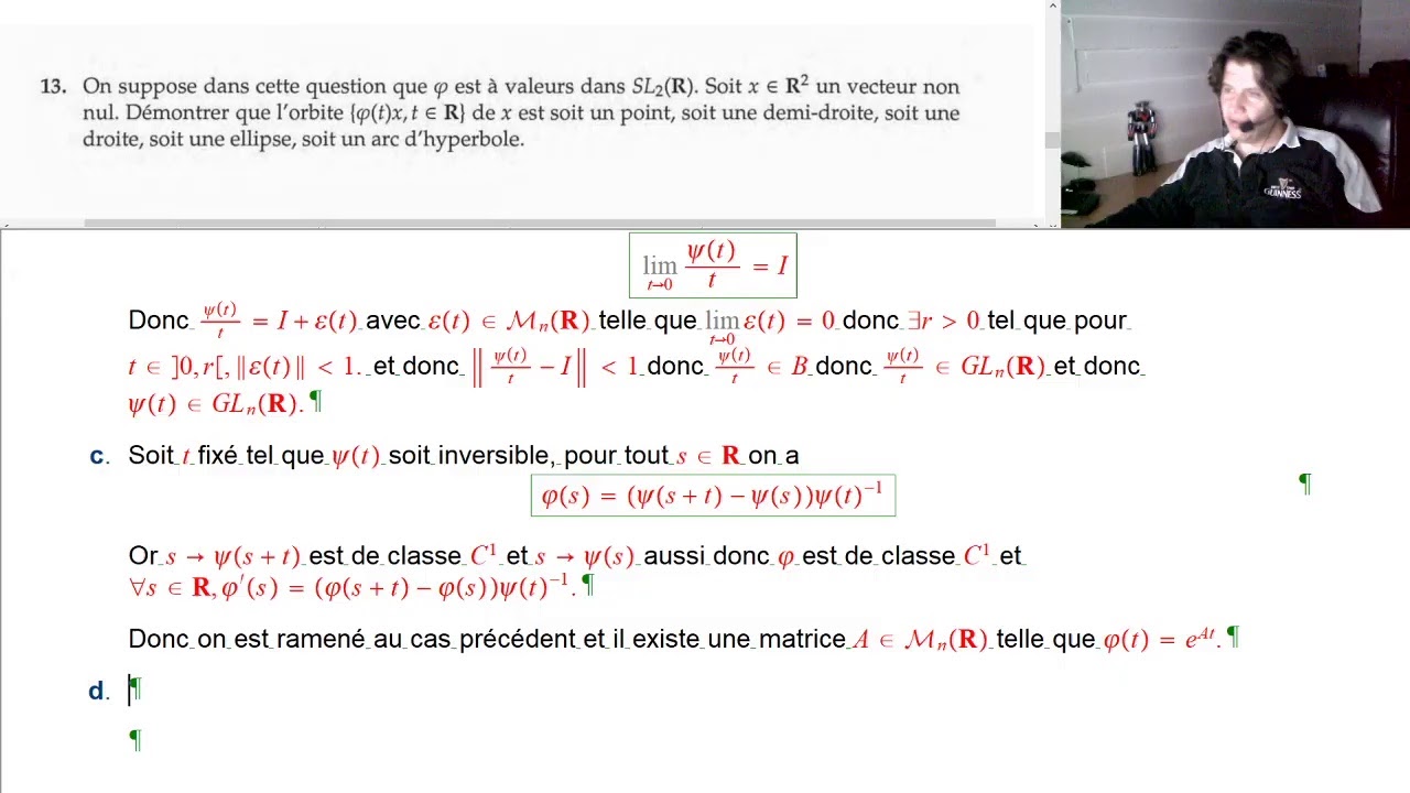 Agrèg interne maths, correction sujet 1 2014 ( fin de partie 1, partie ...