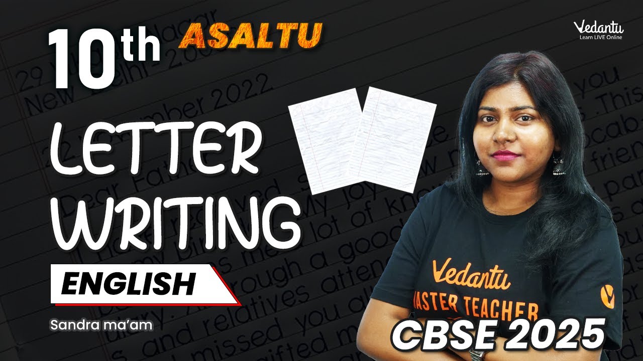 Letter Writing | Class 10 English | CBSE 2025 | Sandra Ma'am🔥 - YouTube