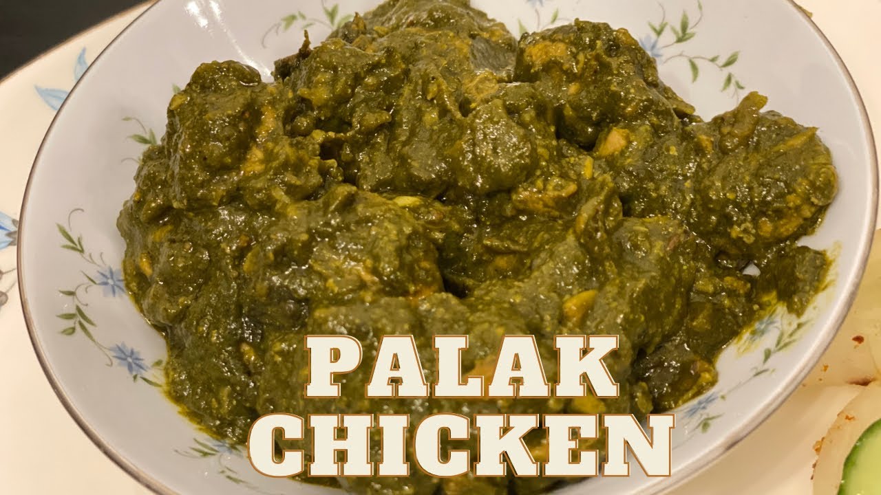 Palak Chicken Recipe | Spinach Chicken Recipe | Chicken With Spinach ...