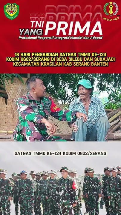 Pengabdian Satgas TMMD Ke 124 Kodim 0602/Serang #tnidihatirakyat - YouTube