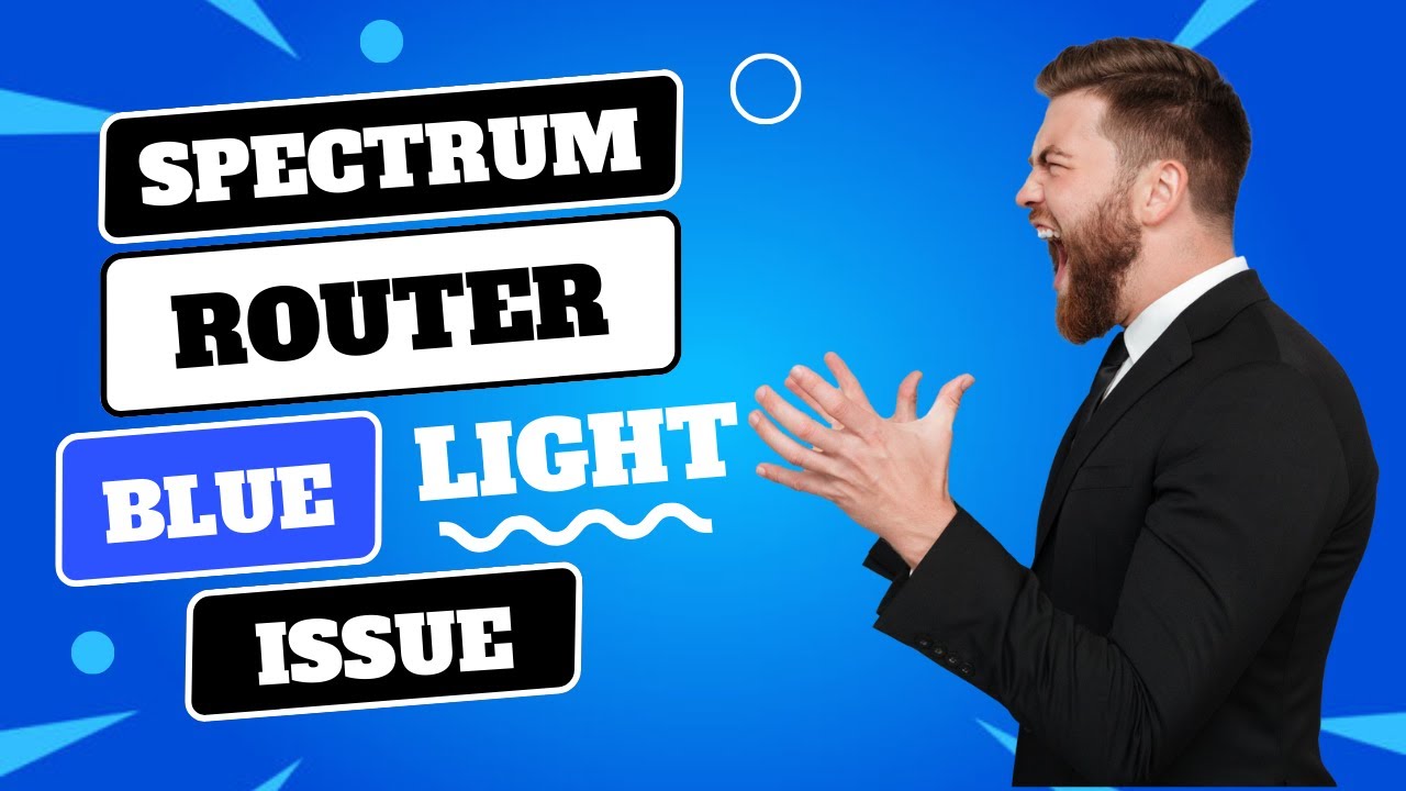 Spectrum Router Blue Light Issue - YouTube