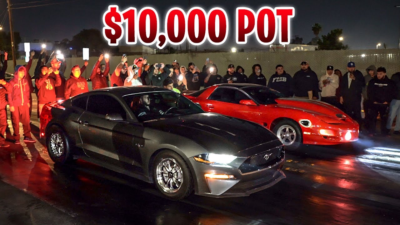 TWIN TURBO Mustang Vs TURBO Trans Am $10K POT!! - YouTube