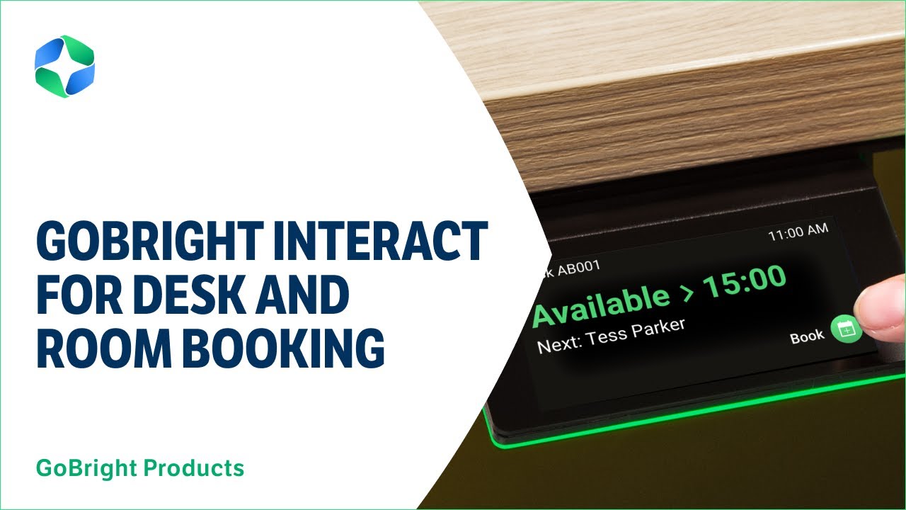 GoBright Interact for Desk and Room Booking Smart Workplace Device ...