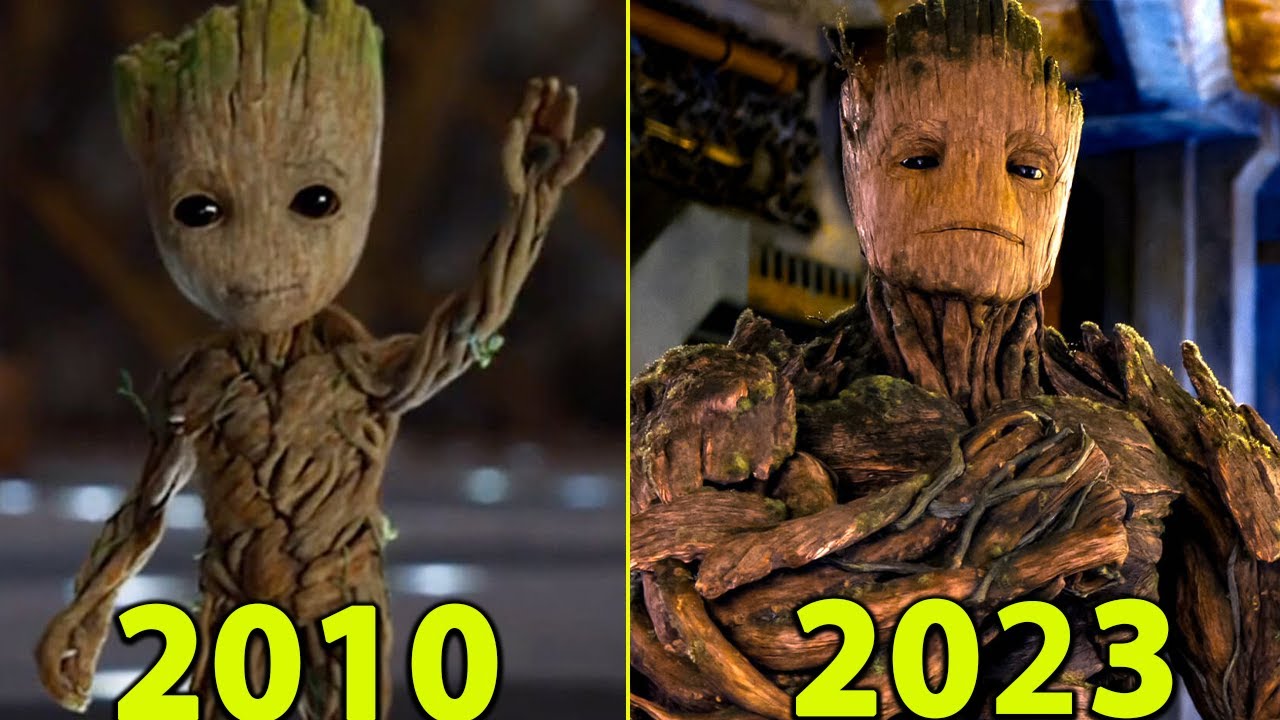 Evolution of Groot in Movies & Cartoons (2010-2023) - YouTube