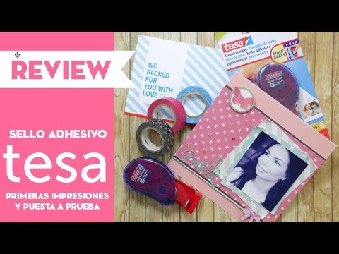 Sello Adhesivo - Glue Stamp tesa. UNBOXING, REVIEW y PRIMERAS ...